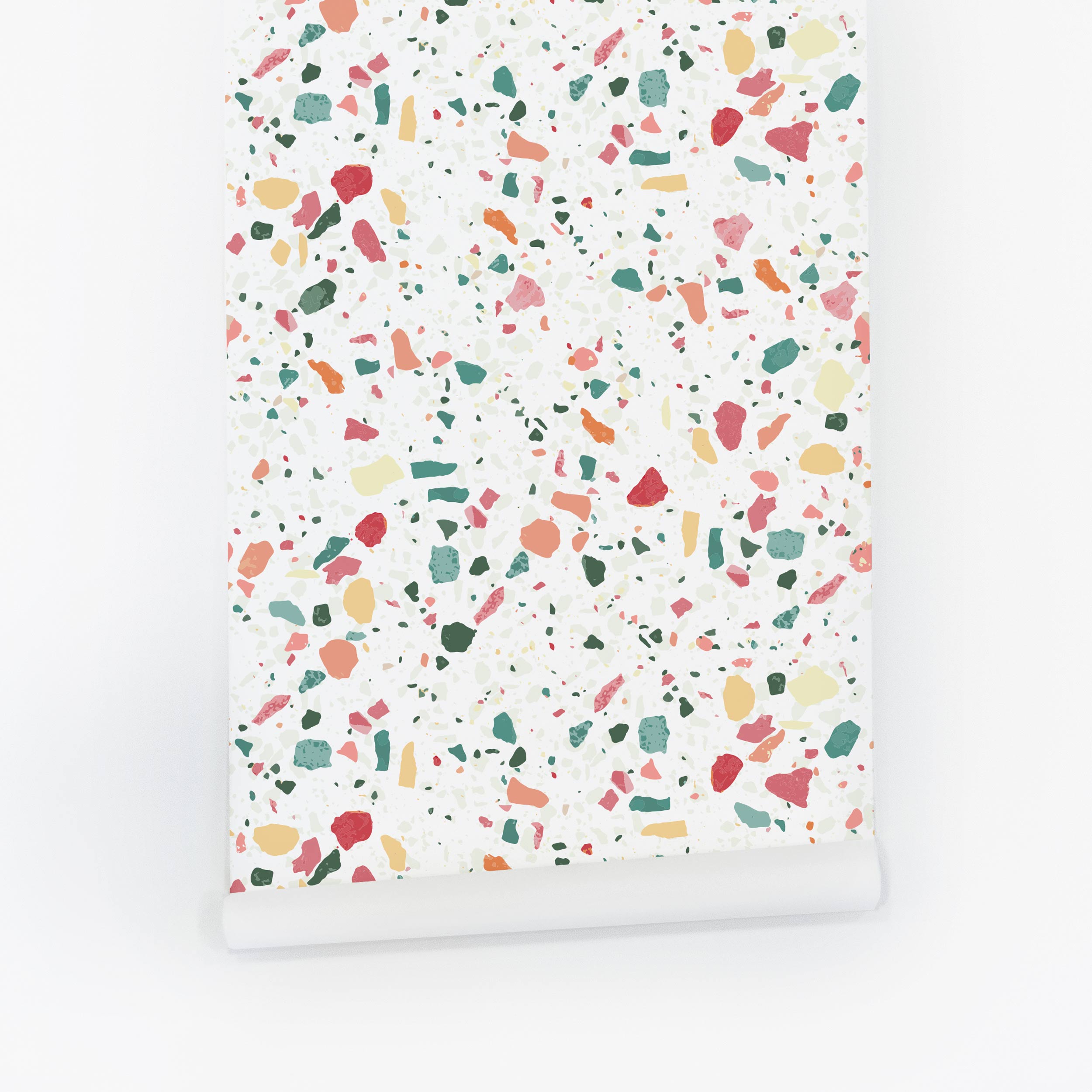 Colorful Pastel Terrazzo Wallpaper For Kids Room | Livettes | Livettes ...