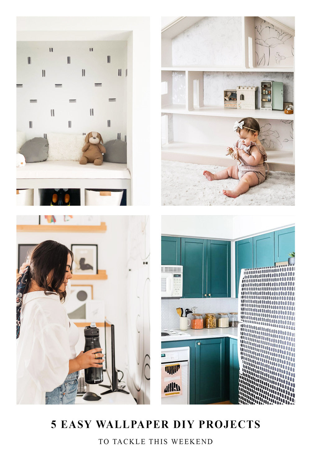 5 Easy Wallpaper DIY's To Tackle This Weekend | Livettes Wallpaper