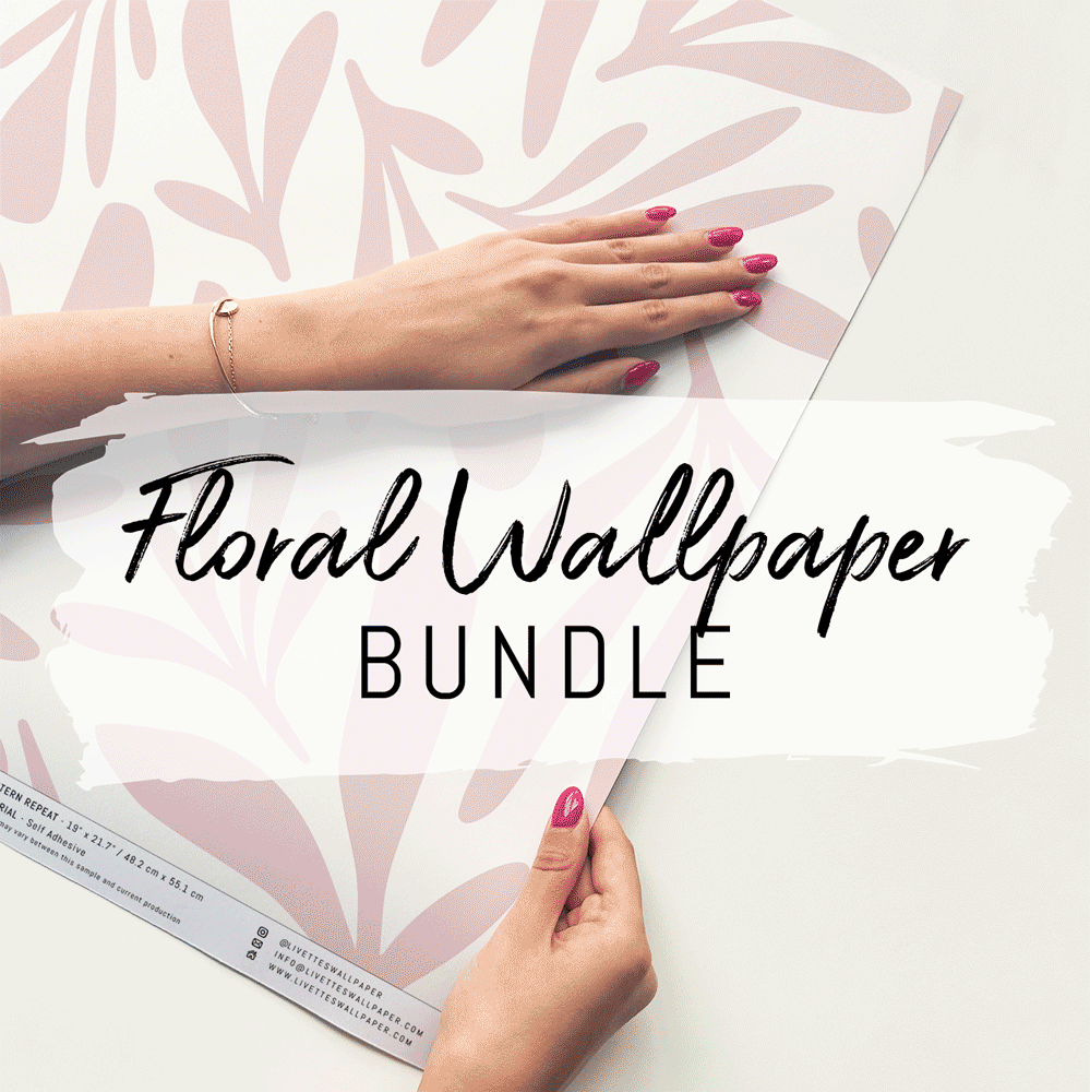 Wallpaper Sample Bundle - 6 Floral Wallpaper Design Samples | Livettes ...