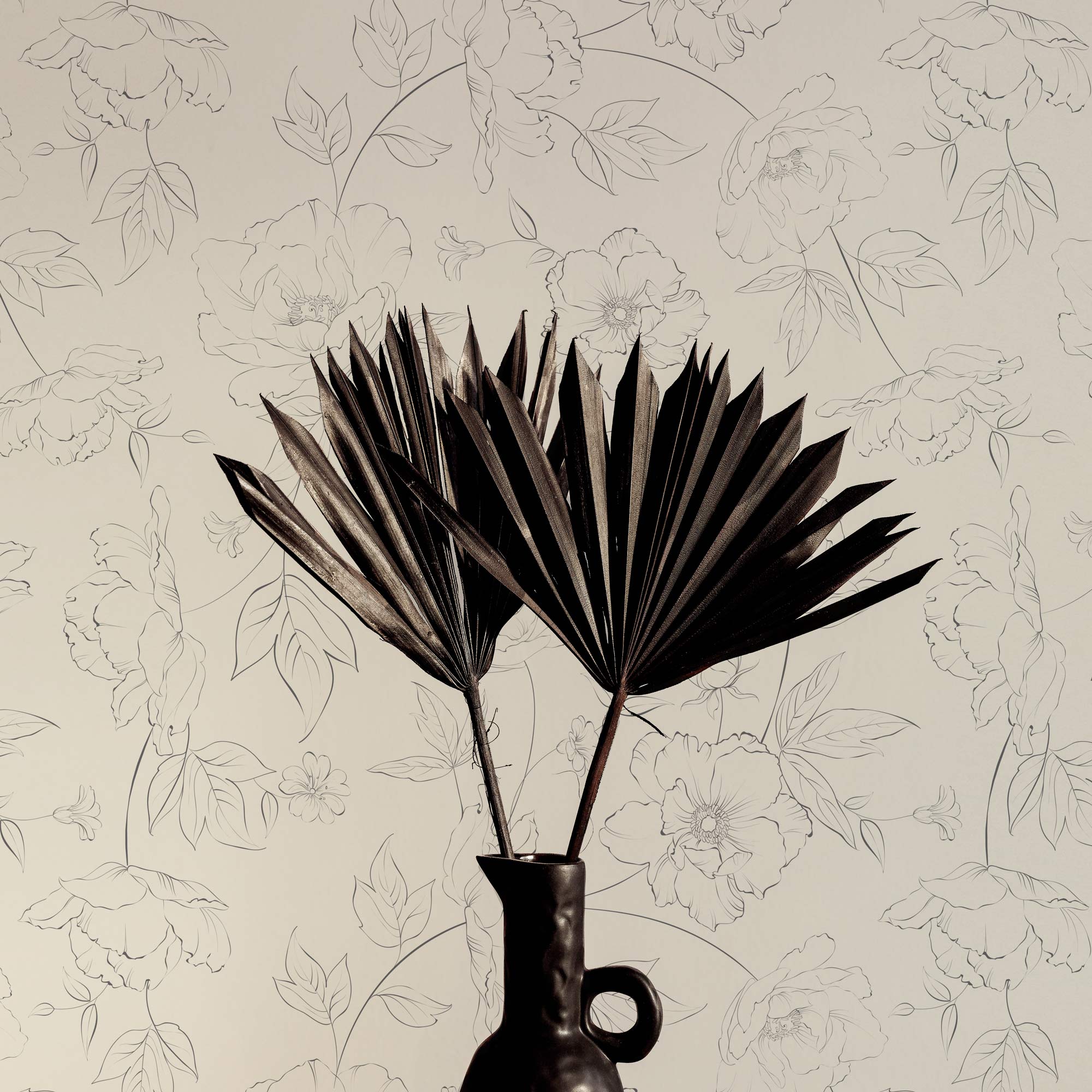 Subtle floral peel & stick removable wallpaper | Livettes | Livettes ...