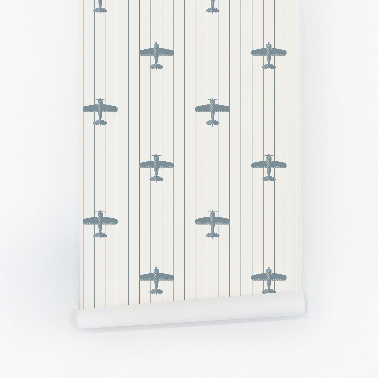 Vintage aeroplane removable wallpaper by Livettes | Livettes Wallpaper