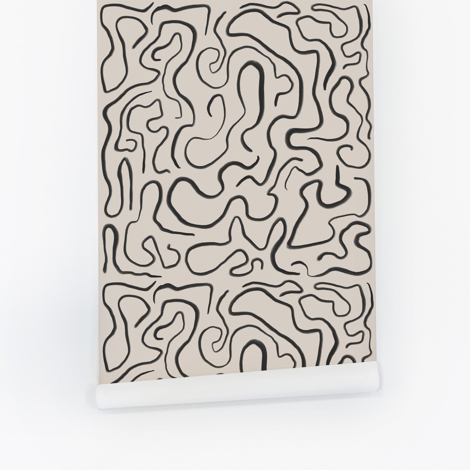 Abstract Funky Lines removable wallpaper | Livettes | Livettes Wallpaper