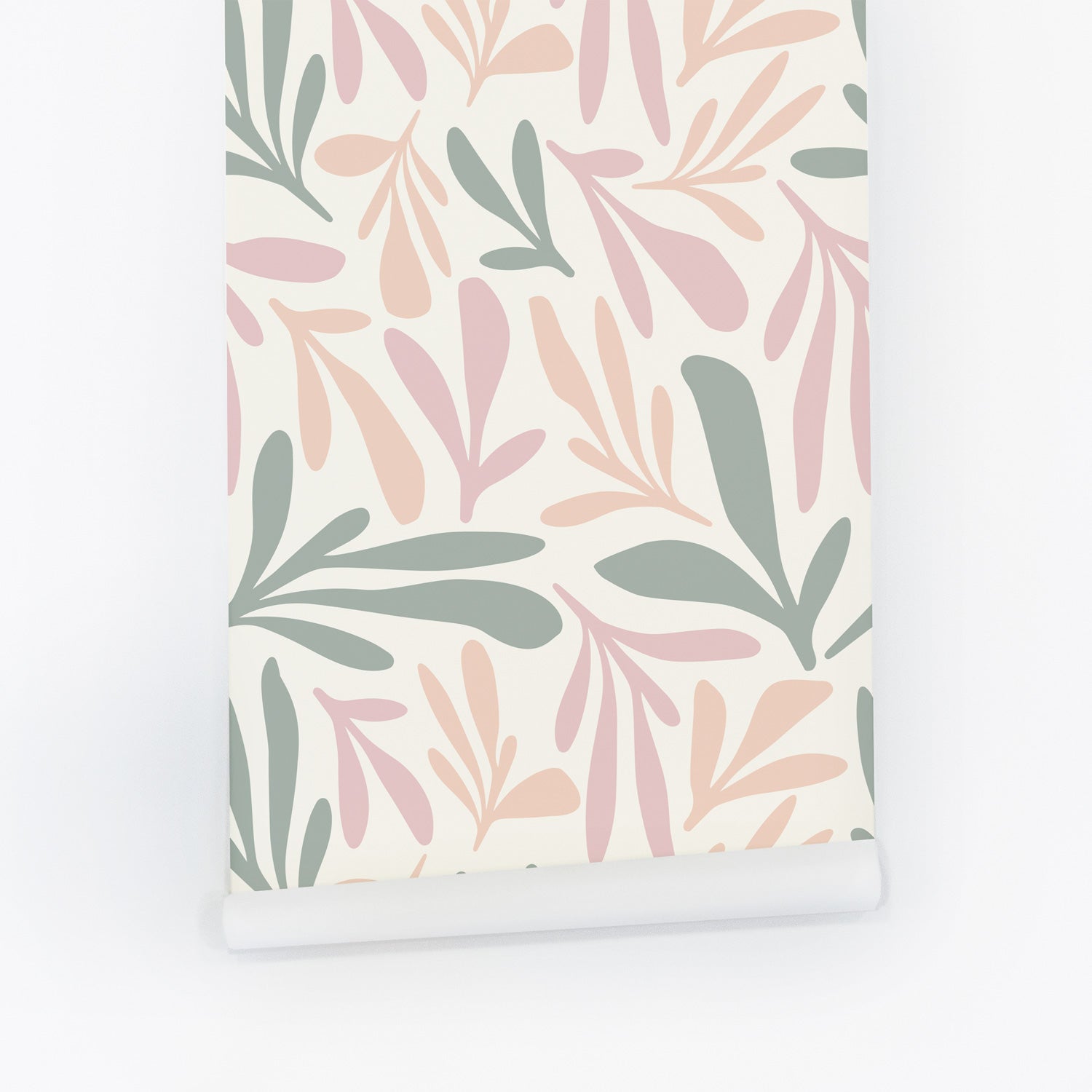 Pink And Green Floral Wallpaper by Livettes | Livettes Wallpaper