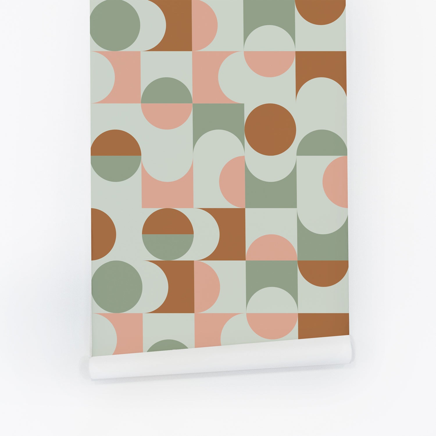 Warm Tone Vintage Retro Geometric Design Wallpaper by Livettes ...