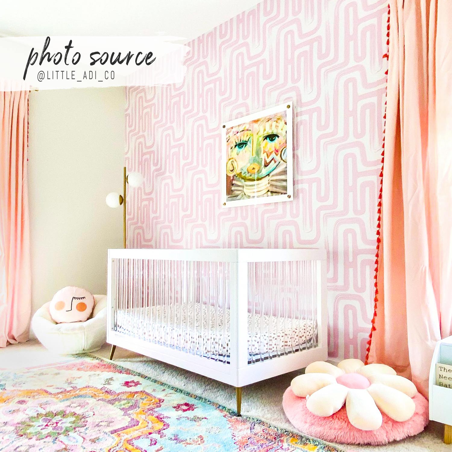 Pink Brush stroke maze wallpaper | Livettes | Livettes Wallpaper