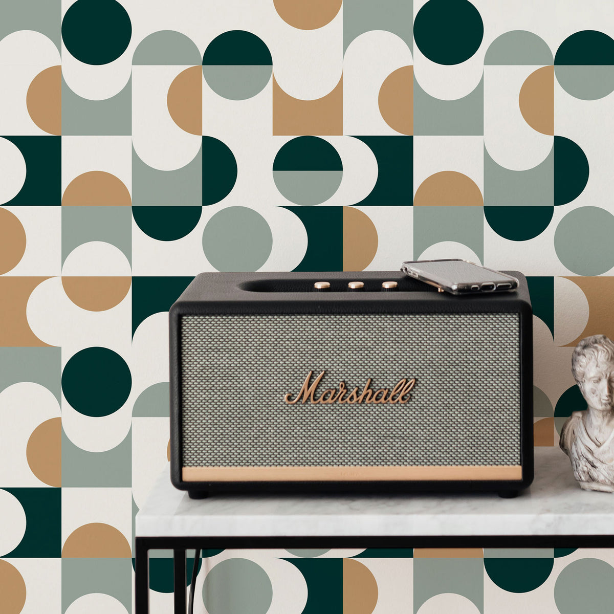 Vintage Retro Geometric Design removable wallpaper by Livettes ...