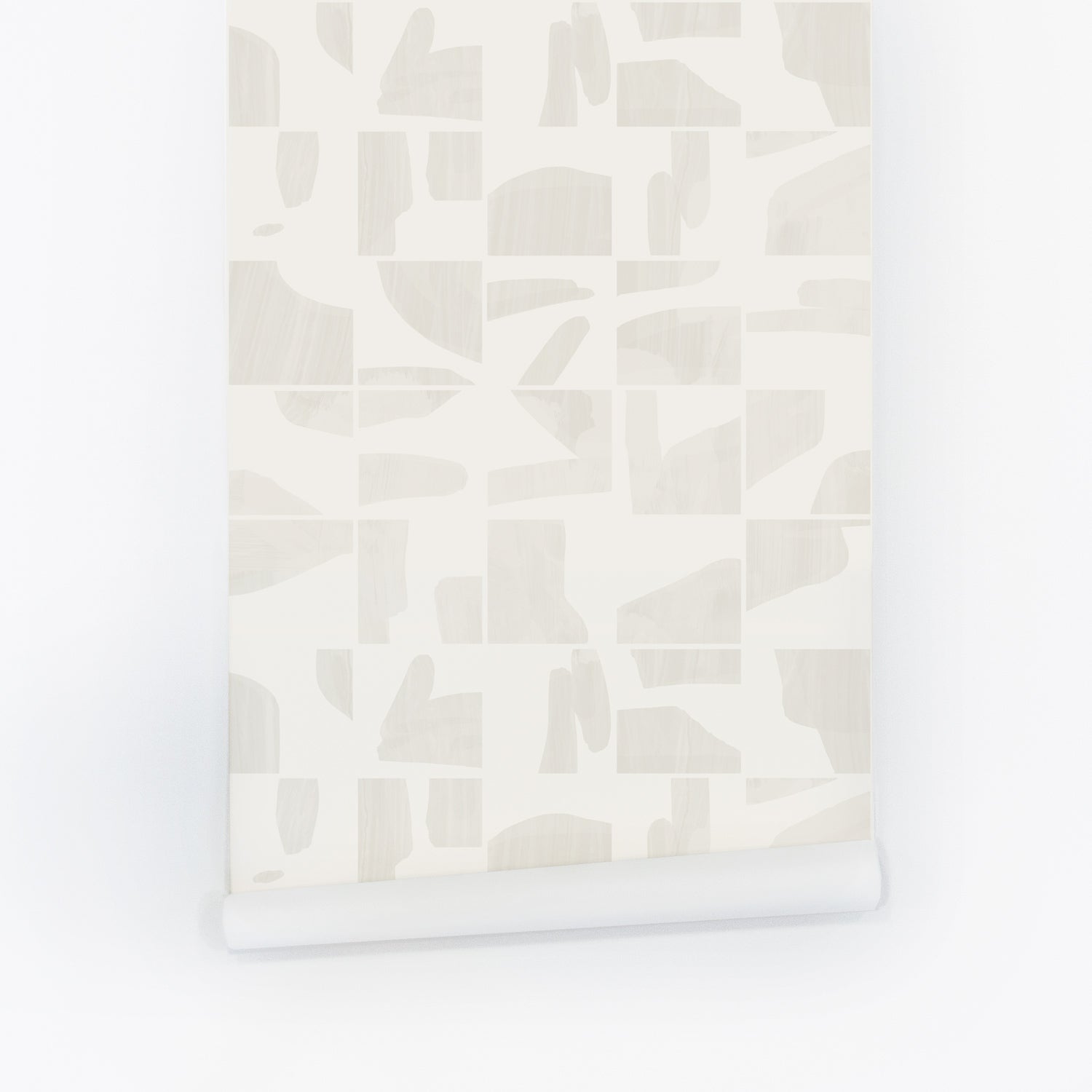 Neutral Geometric Wooden Tile Design Removable Wallpaper by Livettes ...