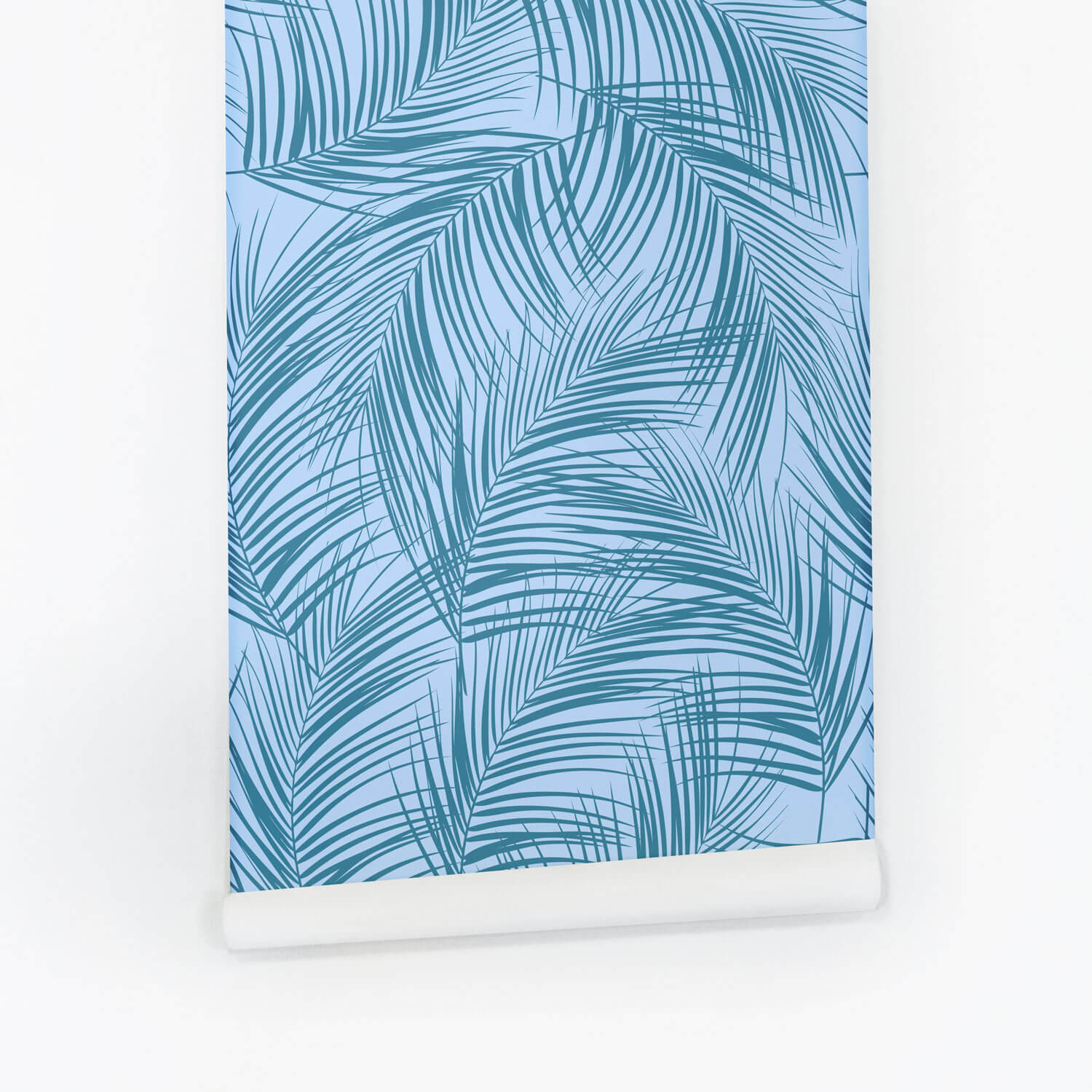 Light blue tropical design wallpaper | Livettes | Livettes Wallpaper