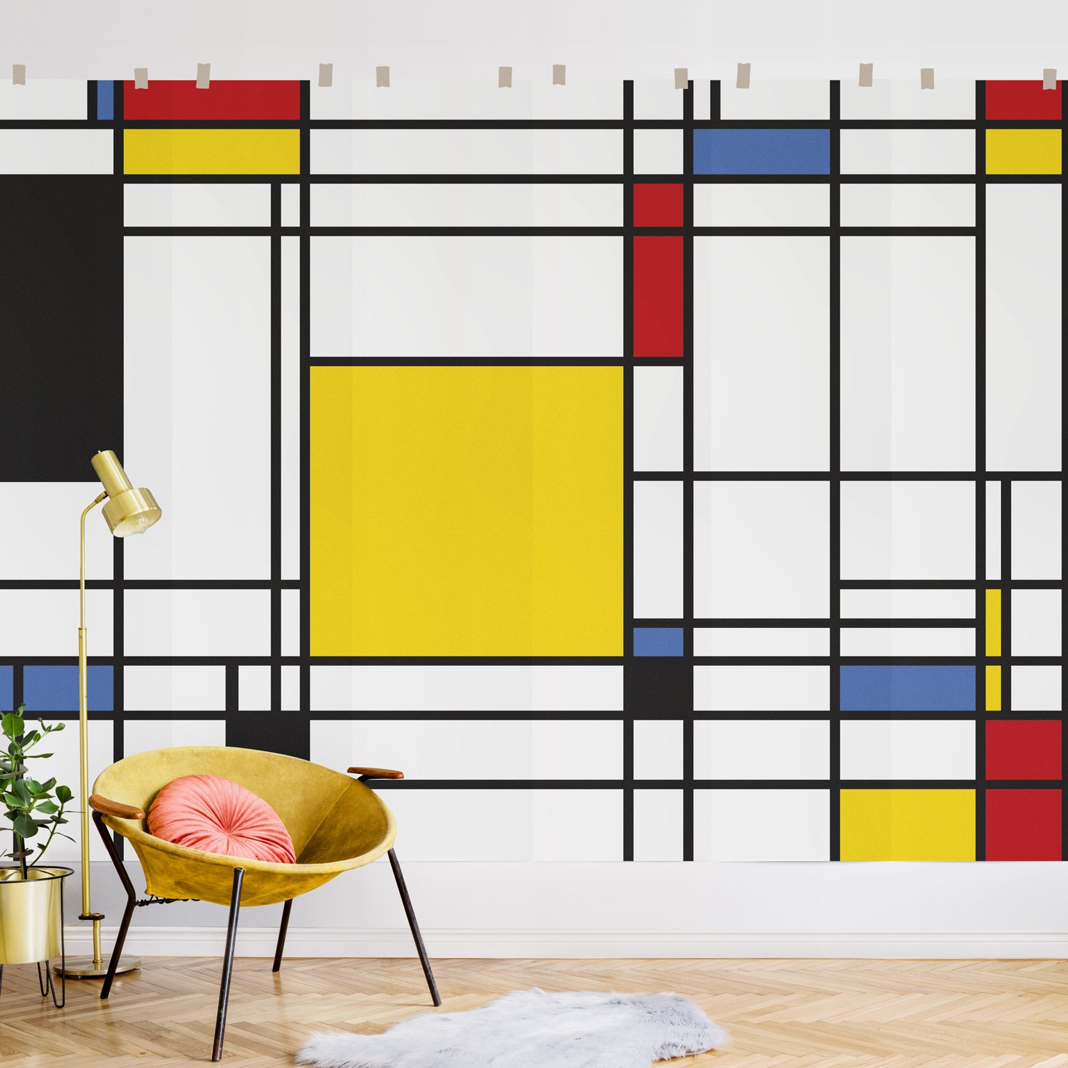 Color Block Wall Mural | Livettes | Livettes Wallpaper
