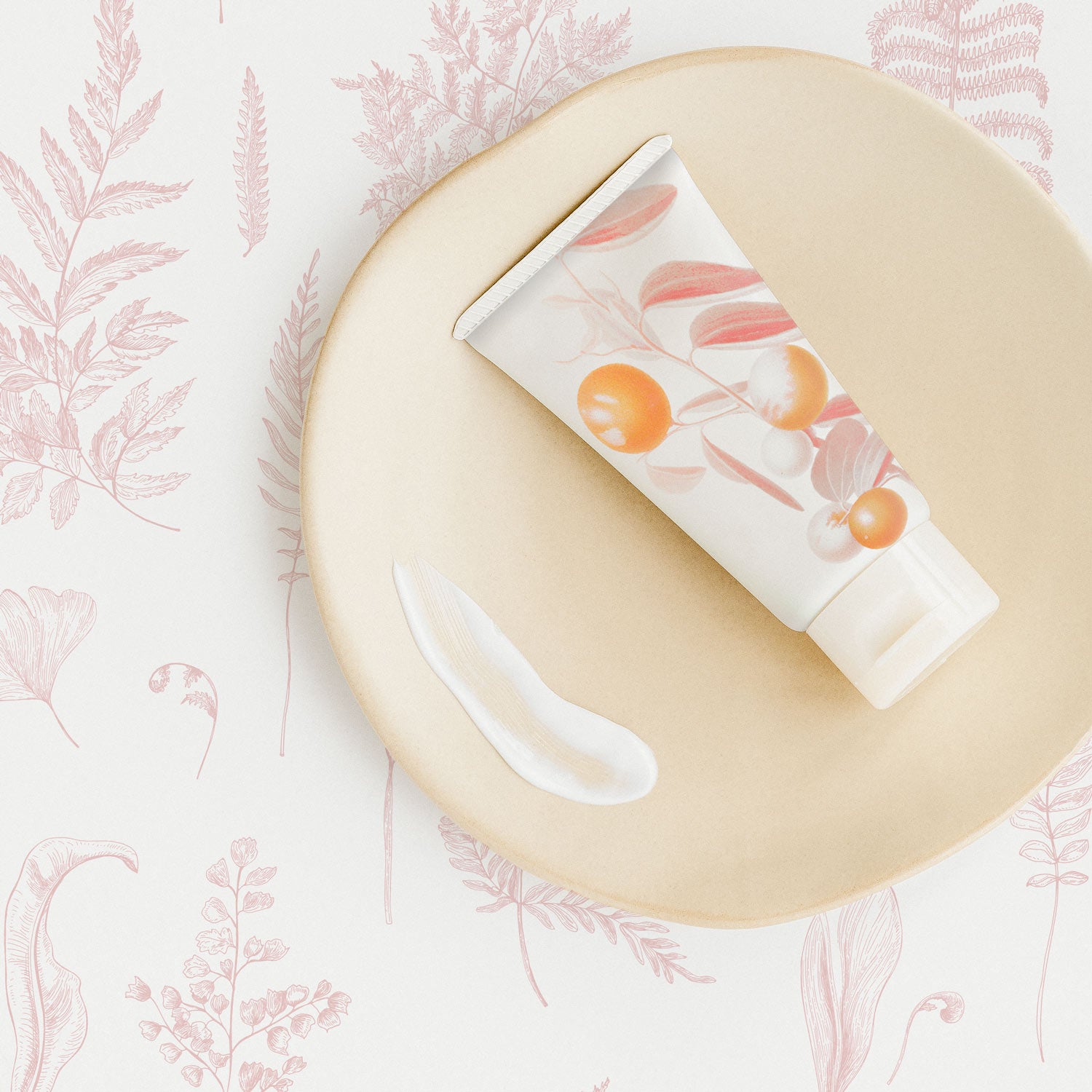 Pink botanical peel & stick removable wallpaper | Livettes | Livettes ...