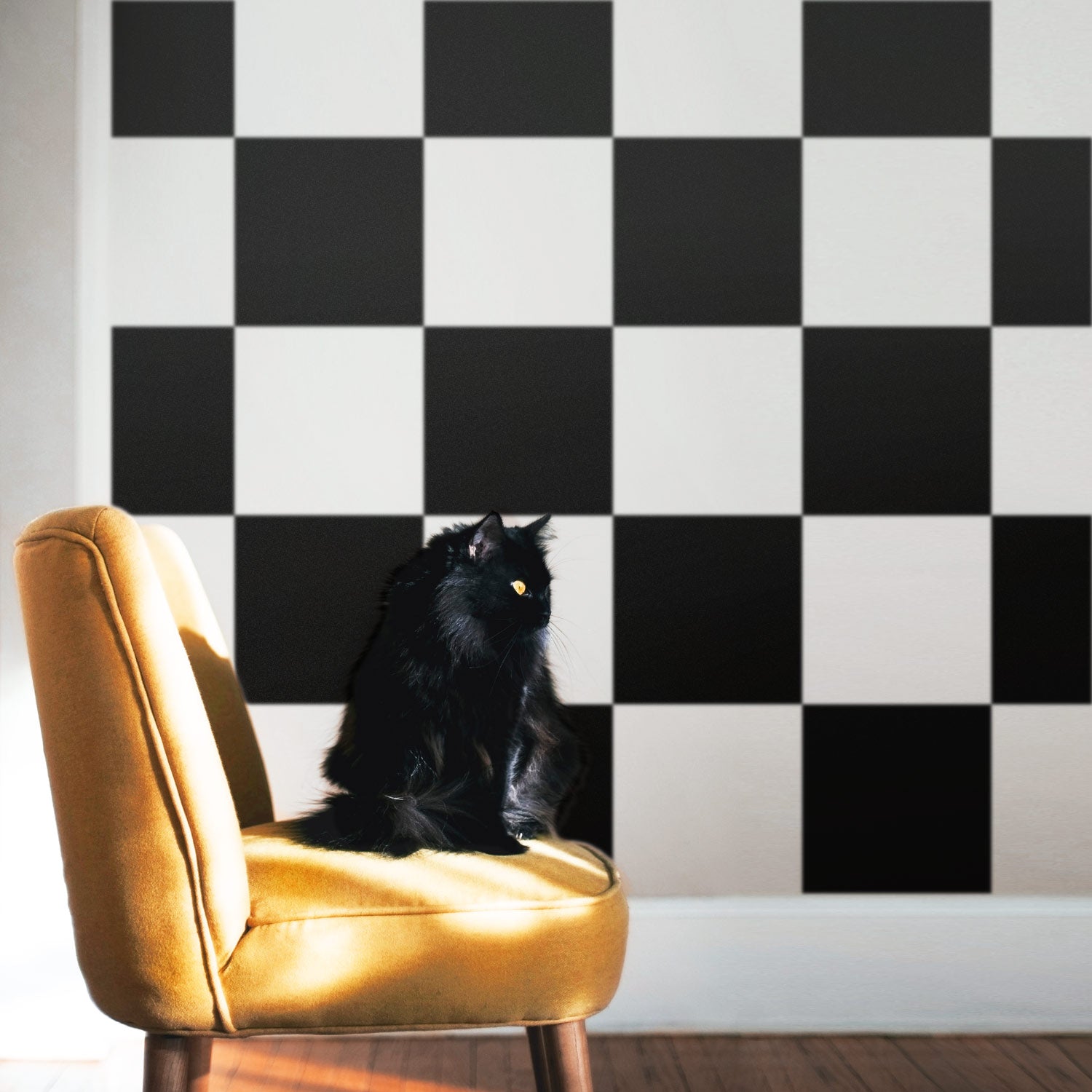 Black pop art design removable wallpaper | Livettes | Livettes Wallpaper